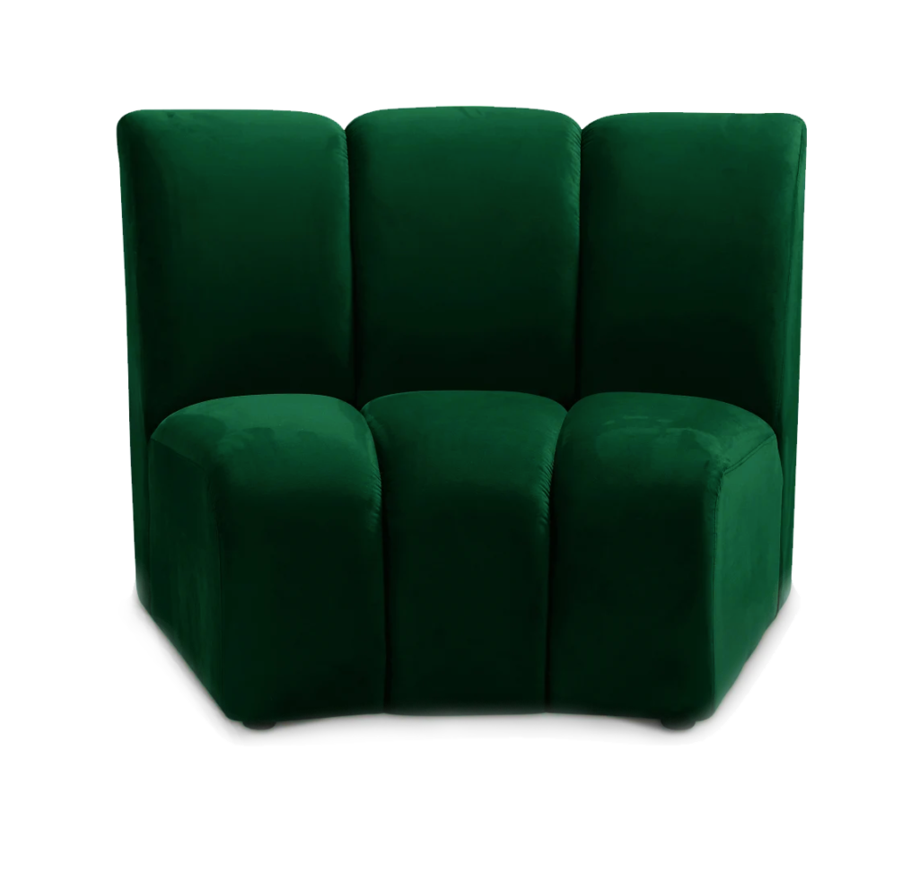 Emerald Green Infinity Sectional Sofa - Rentalry